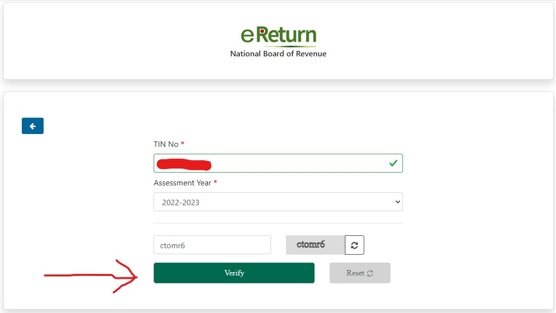 Explaining Tax Return Verification for PSR checking purposes